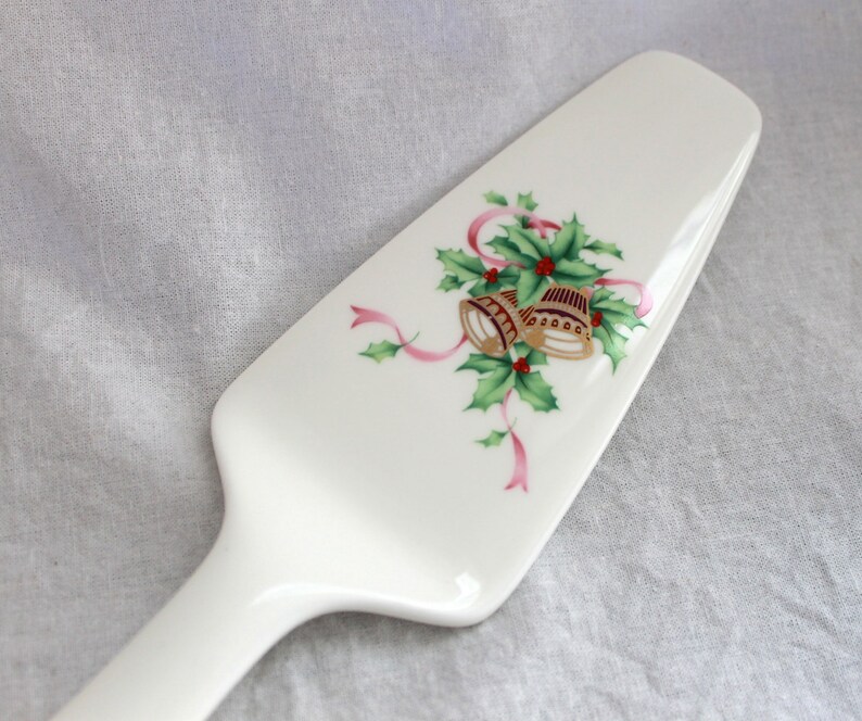 Christmas Decor White Ceramic Cake Desert Server Serving Piece - Etsy