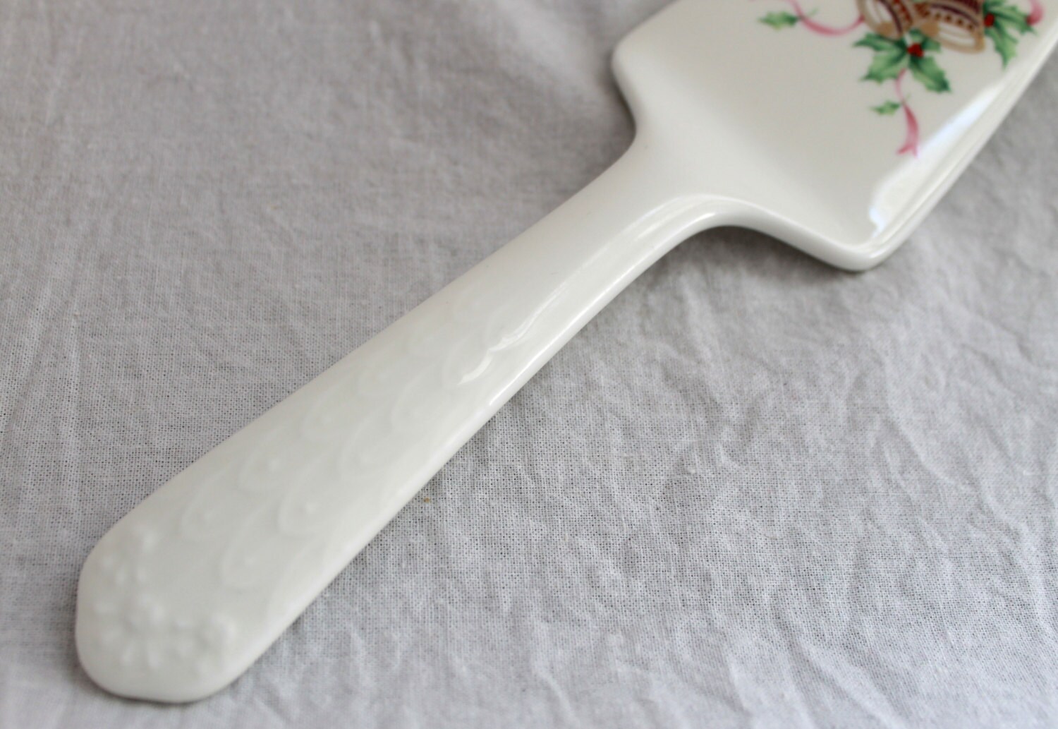 Christmas Decor White Ceramic Cake Desert Server Serving Piece - Etsy