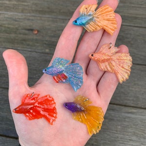 Betta Fish Necklace Custom Pet Portrait, Aquarium Necklace Betta ...