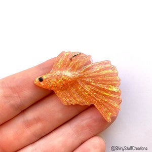 Betta Fish Necklace Custom Pet Portrait Aquarium Necklace | Etsy