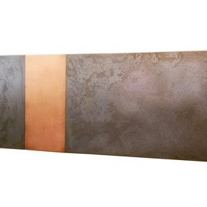 King Size Modern Headboard With Copper Stripe - Etsy