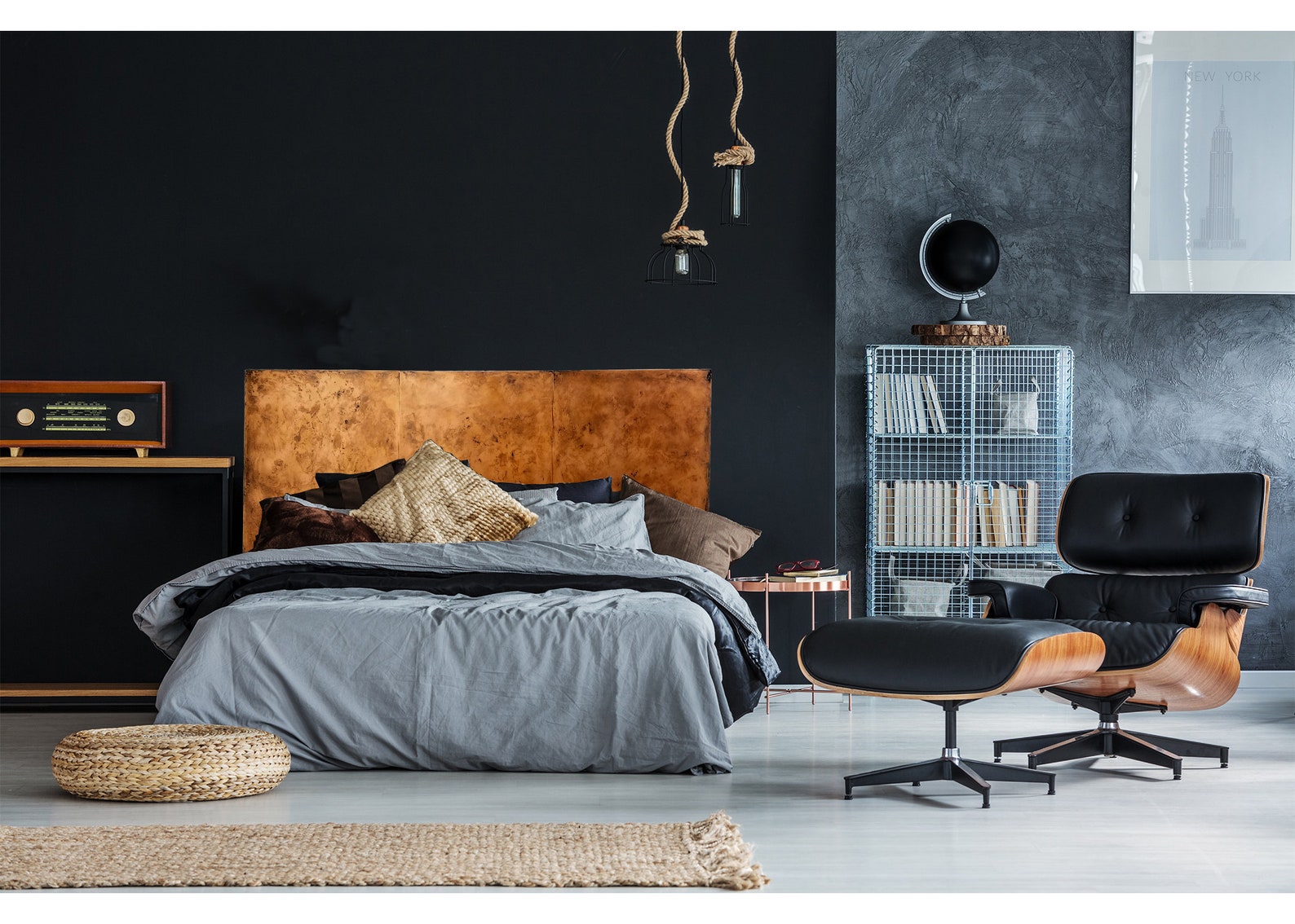 Copper Panled Headboard Queen Size Headboard Modern - Etsy