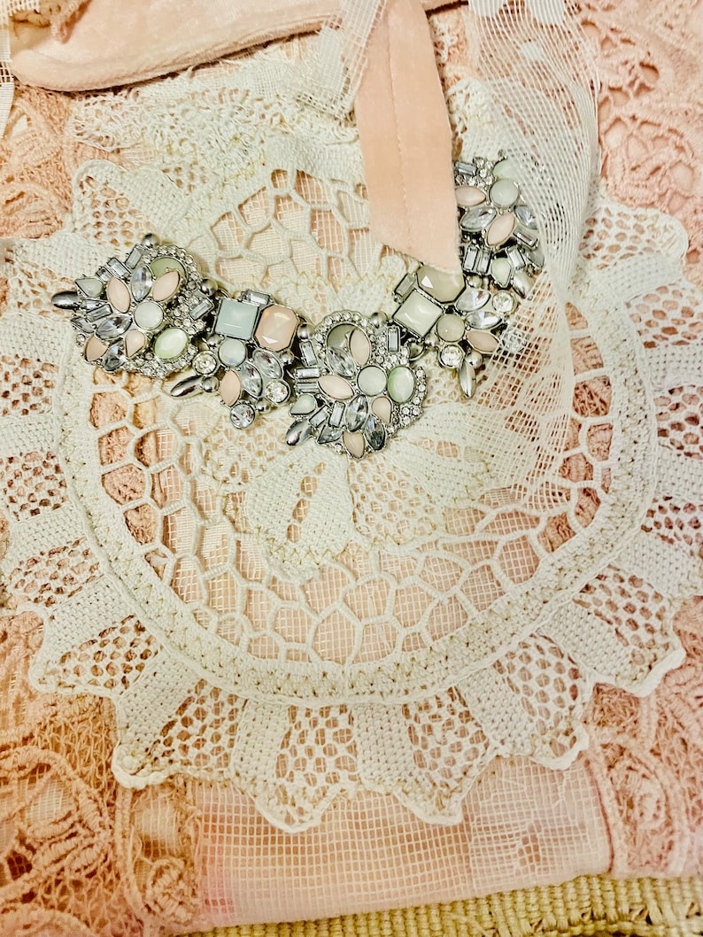 Pink Handmade Upcycle Shabby Chic Medium Shoulder Bag Funky - Etsy