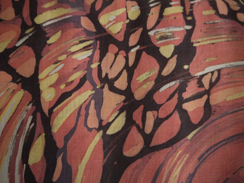 Sun Set Painting. Batik Painting. Trees in Sun Set Painting. Batik Art ...