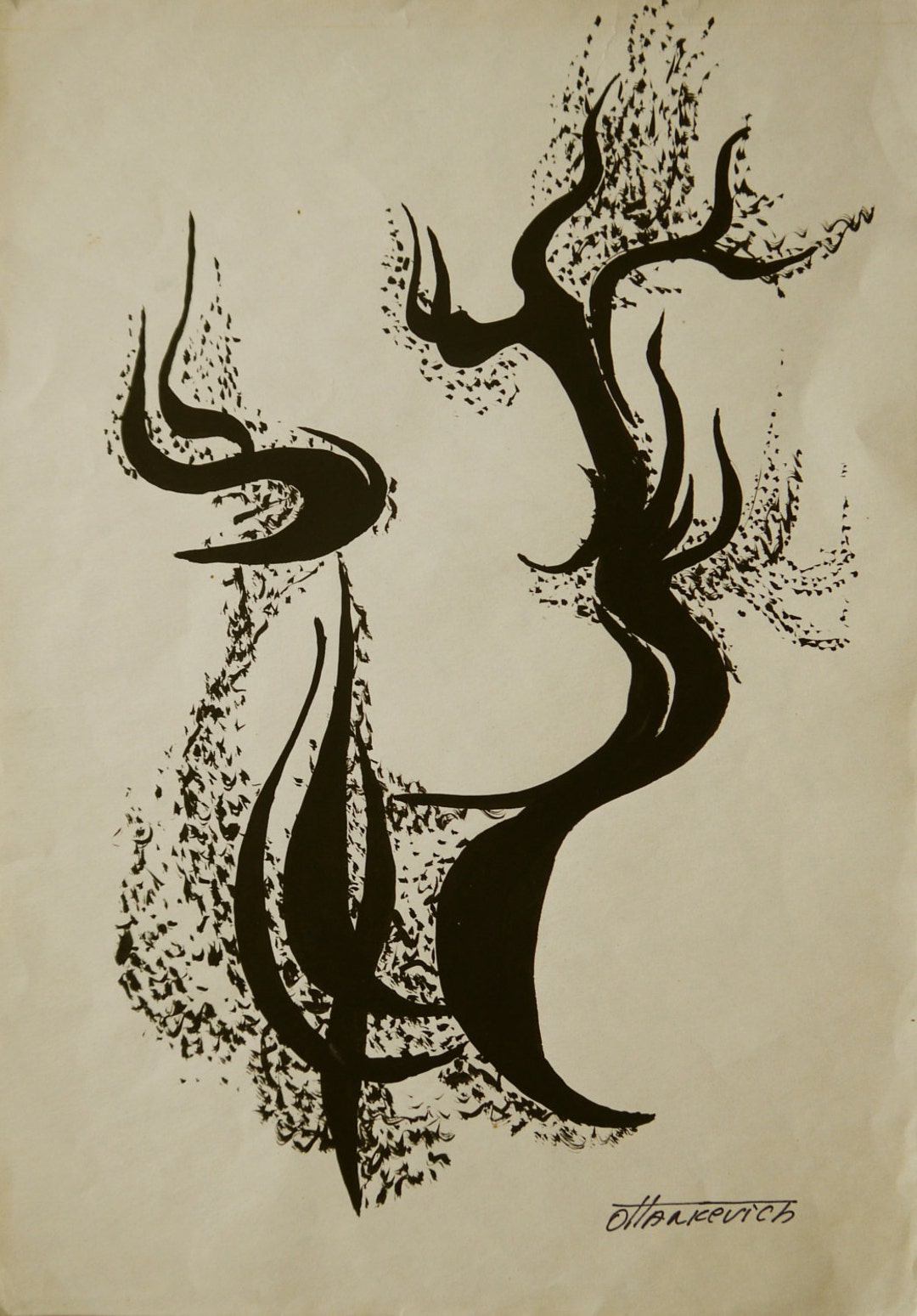 Tree Sketch. Original Tree Drawing. Tree Line Drawing. Nature Drawing ...