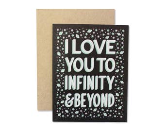 I Love You to Infinity and Beyond - Romantic Birthday, Valentine ...