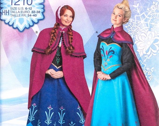 S1210 Sz 6-12 Simplicity 1210 Misses Disney Frozen Princess Anna ...