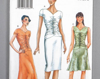 V7519 Sz 14-18 Vogue 7519 Misses Fitted Dress Sewing Pattern: Creative ...