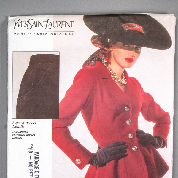 Vogue Yves Saint Laurent Patterns - Etsy