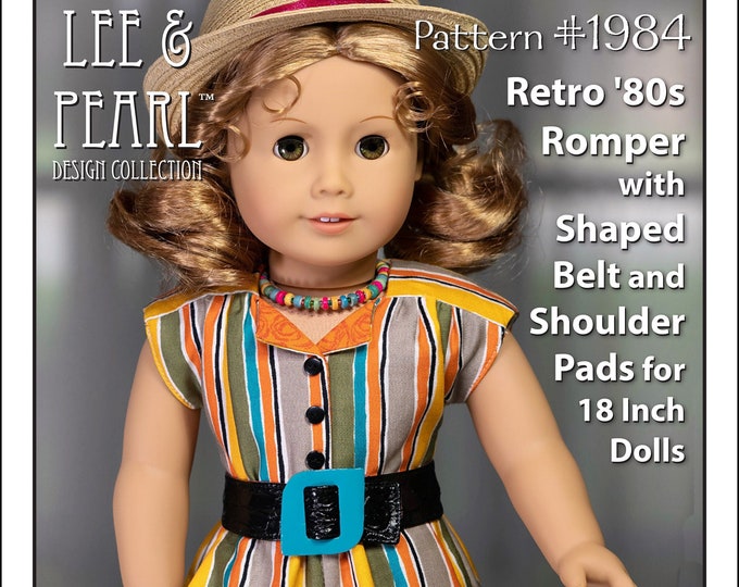 L&P 1984: Retro 80s Romper, Shaped Belt and Shoulder Pads Sewing ...