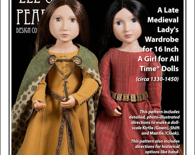 L&P 3001: Medieval Lady's Wardrobe Sewing Pattern for 16 Inch A Girl ...