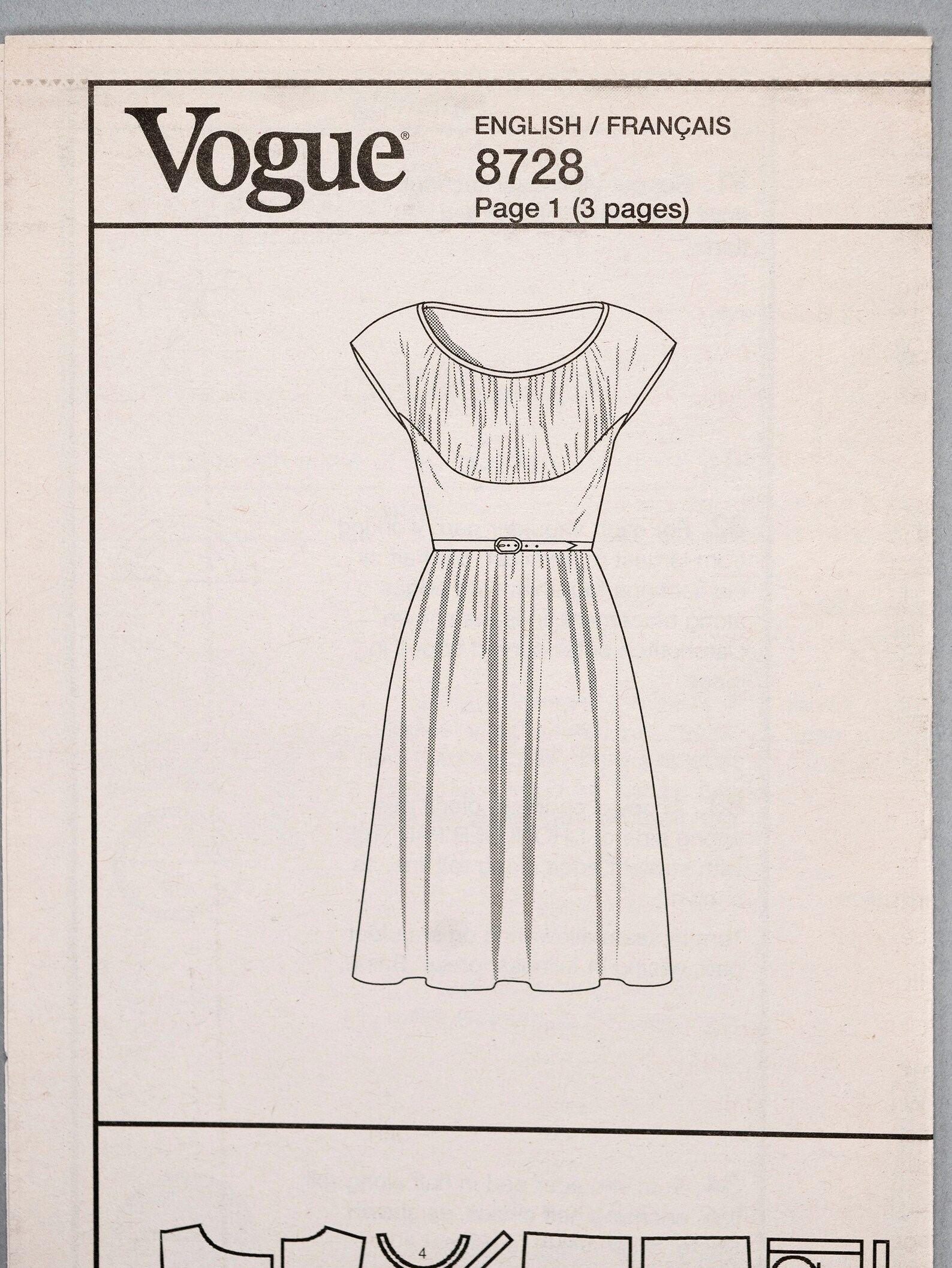 V8728 | 16-18-20-22 | Vogue 8728 Original 1946 Design 1940s 40s Vintage ...