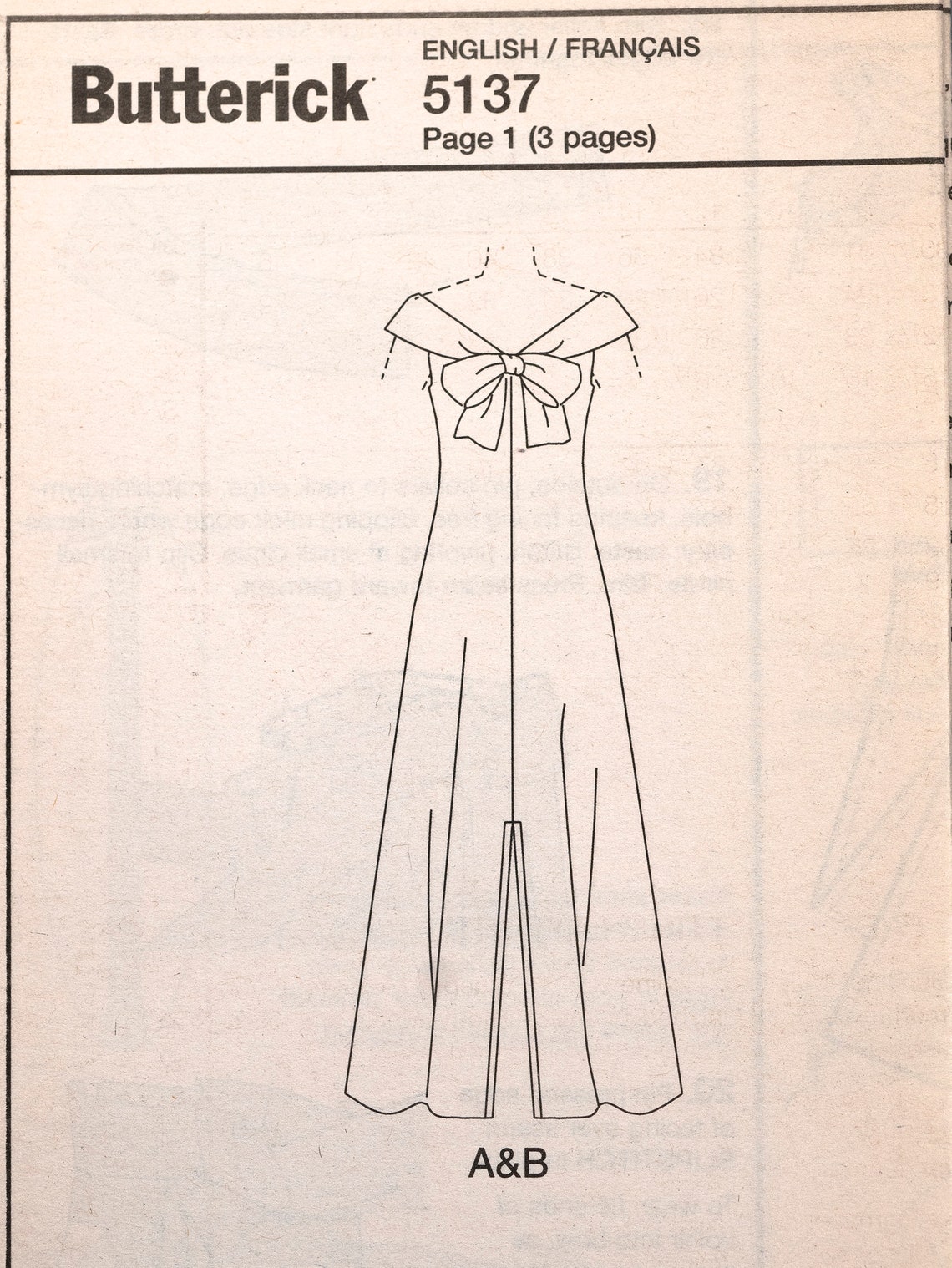 B5137 16-18-20-22 Butterick 5137 Retro '48 Women's - Etsy