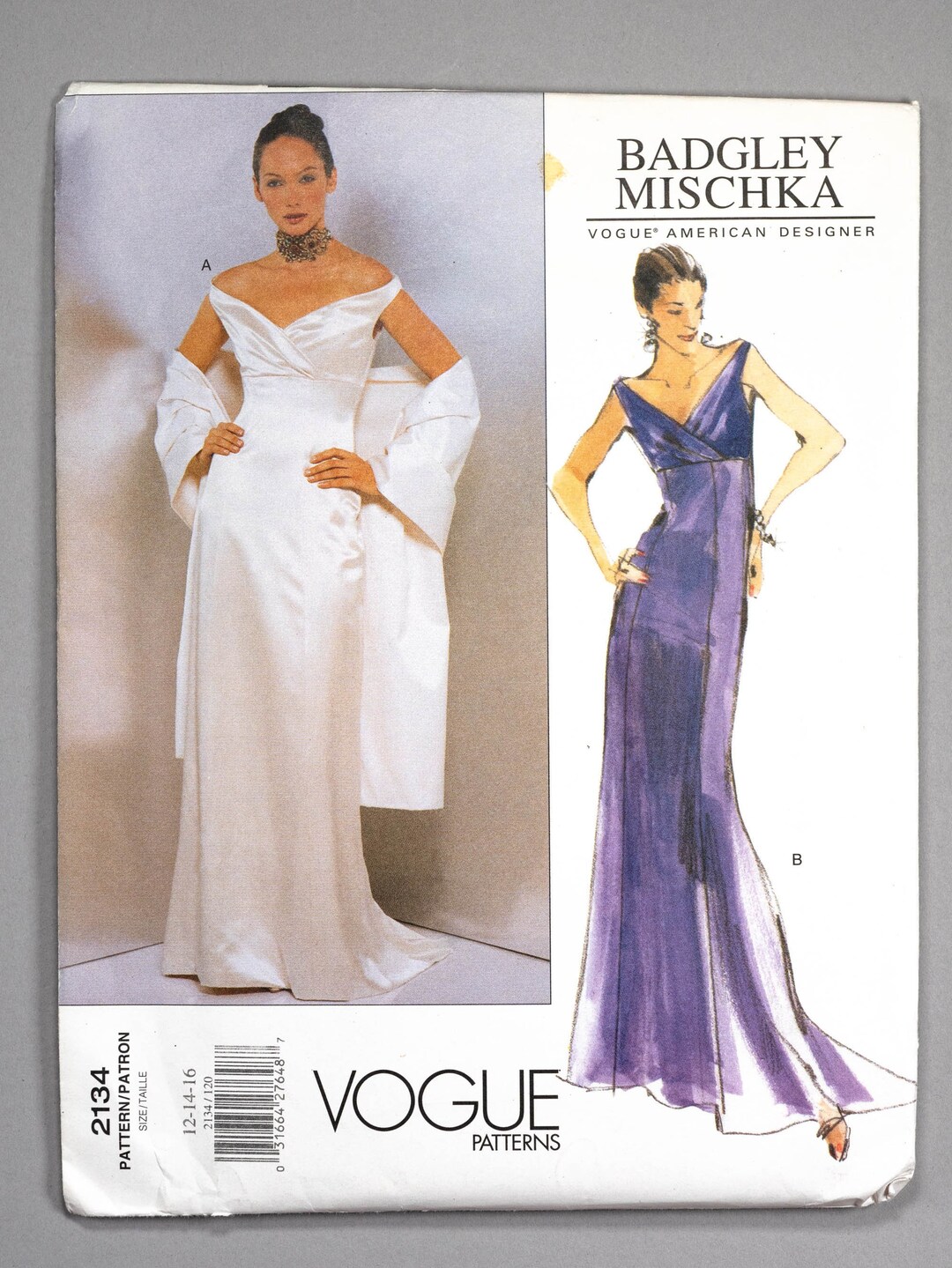 V2134 Szs 12-16 Vogue American Designer 2134 Badgley - Etsy