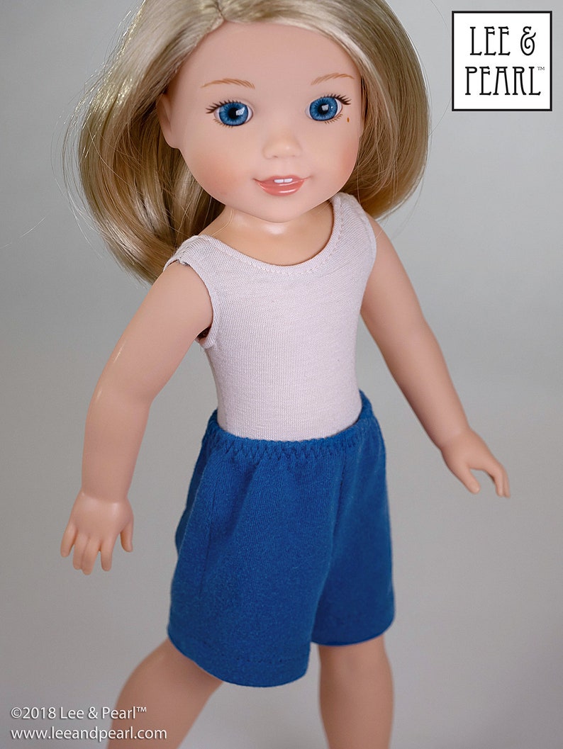 L&P 101: Multi Size Gym Shorts Pattern for 18 Inch American Girl, 16 ...