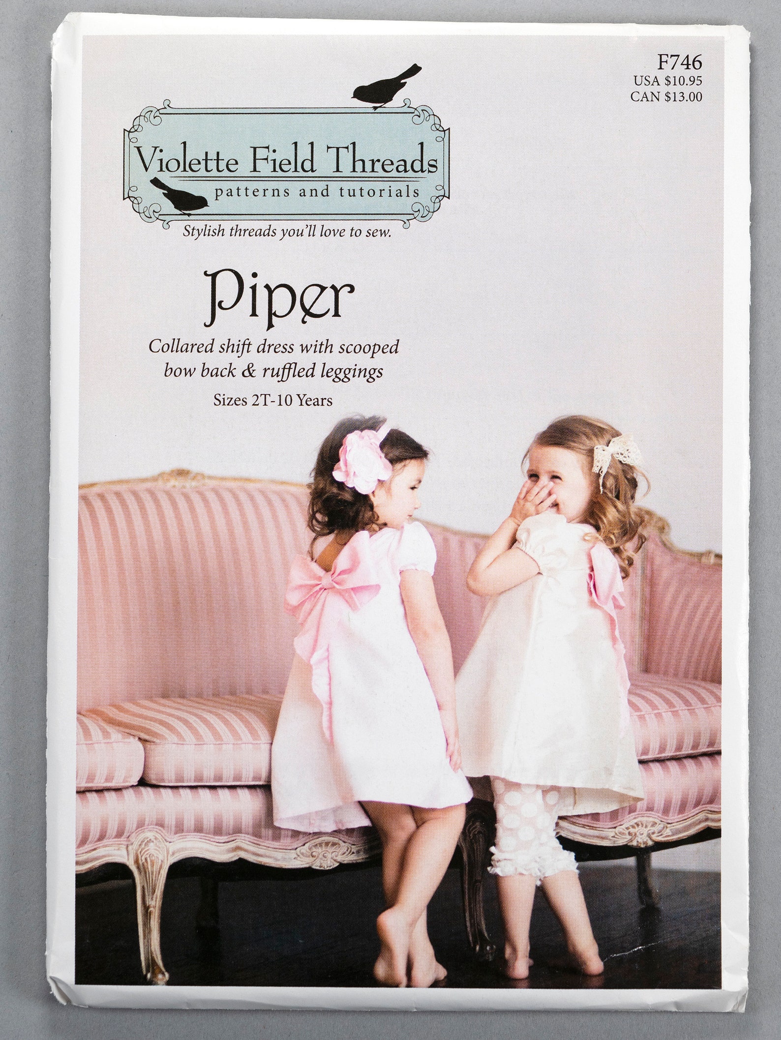F746 | Child Sizes 2T to 10 | Violette Field Threads PIPER Sewing ...