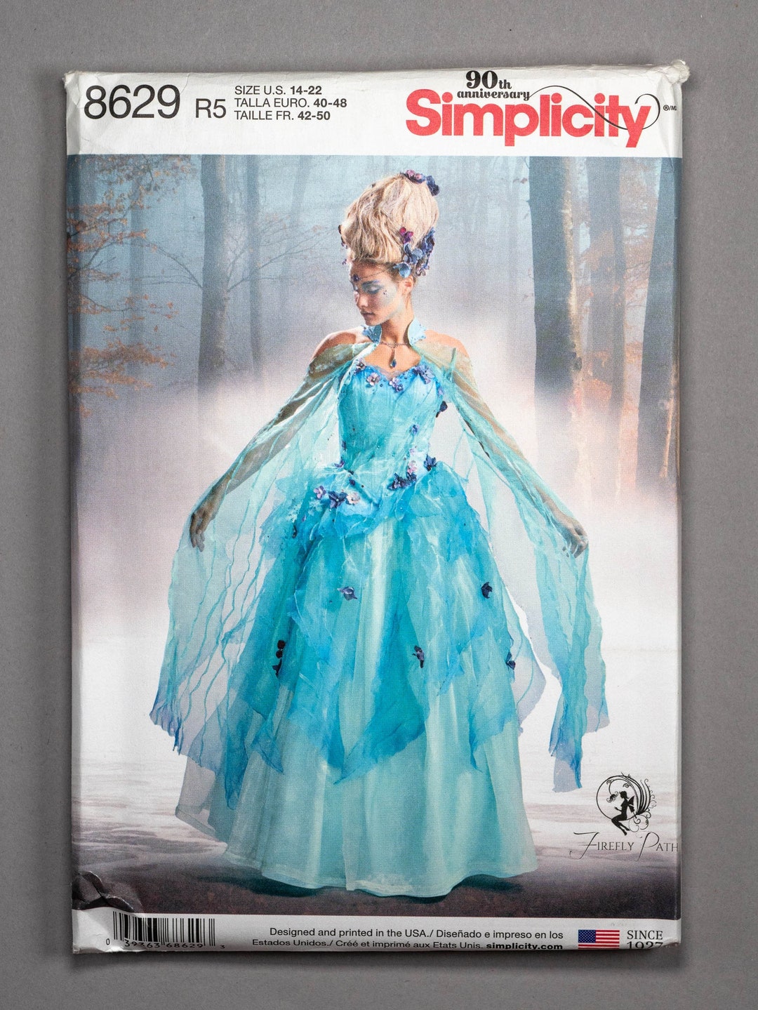 S8629 | Szs 14-22 | Simplicity 8629 Fantasy Fairy Ice Queen Costume Cosplay Dress Sewing Pattern ...