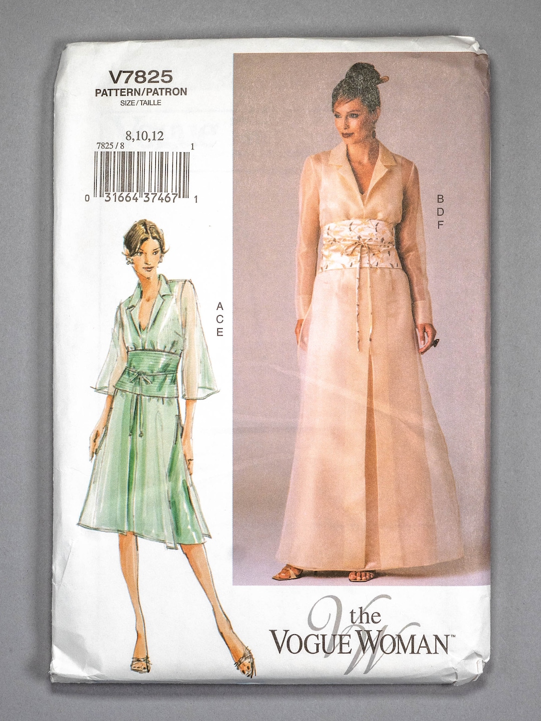 V7825 | 8-12 | the Vogue Woman 7825 Misses Evening Coat, Sleeveless ...