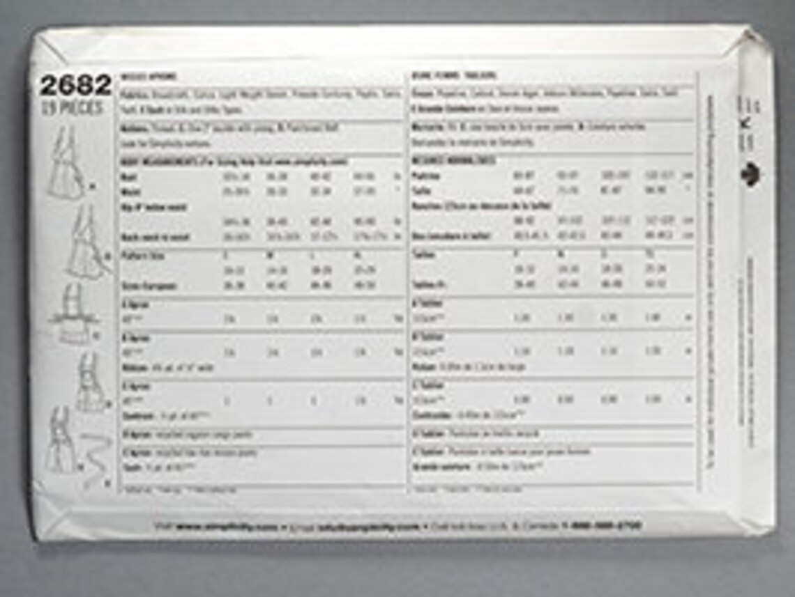 S2682 S-M-L-XL Simplicity 2682 Women's Sewing Pattern - Etsy