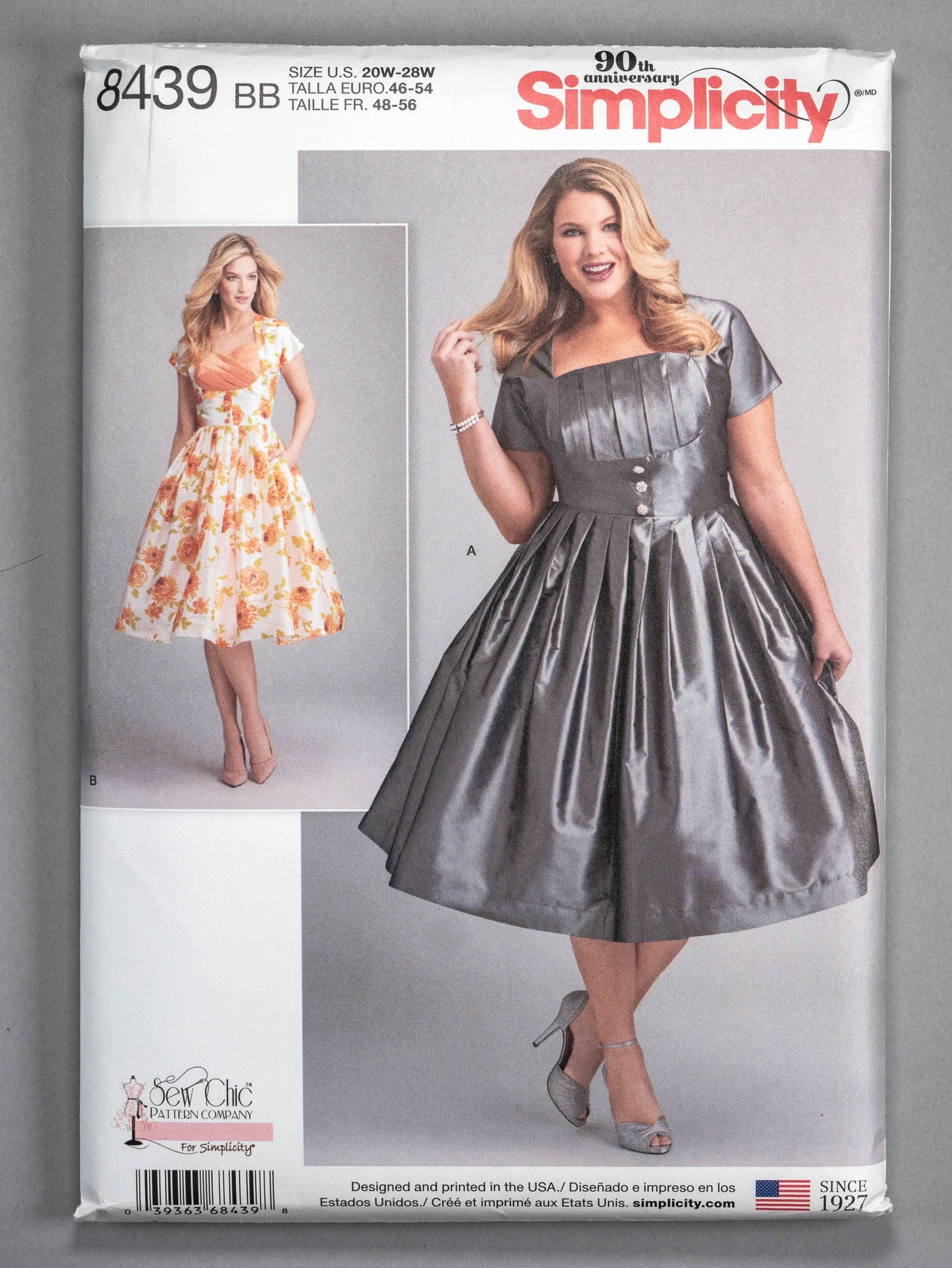 S8439 Sizes 20W-28W Simplicity 8439 Sew Chic 1950s Retro - Etsy