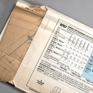 M6757 | Sz 12 | Mccall's 6757 Sewing Pattern Misses 1979 70s Dressy ...