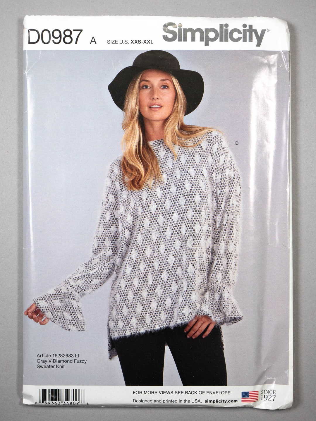 D0987 / S8738 | XXS-XXL | Simplicity 8738 Misses Knit Mini Dress, Tunic ...