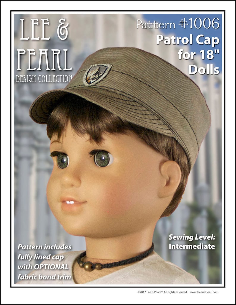 L&P 1006: Patrol Cap Pattern for 18 Inch Dolls Such as - Etsy Canada