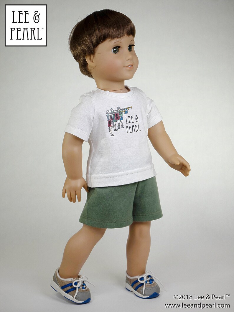 L&P 101: Multi Size Gym Shorts Pattern for 18 Inch American Girl, 16 ...