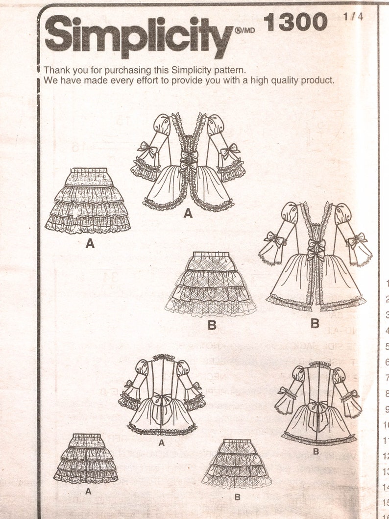S1300 Sz 14-22 Simplicity 1300 Lolita Inspired Costume - Etsy
