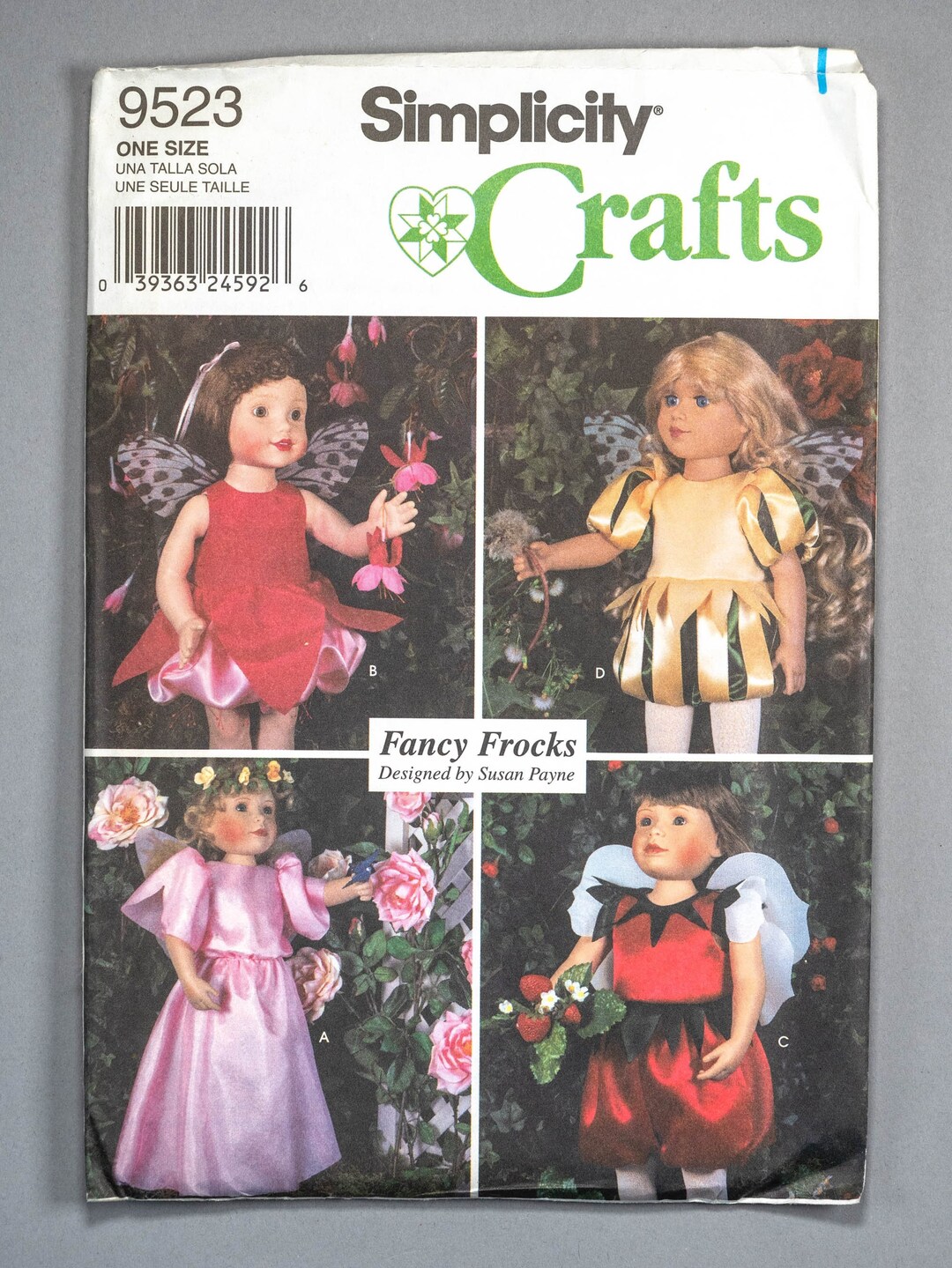 S9523 | 18 Inch Doll | Simplicity Crafts 9523 Sewing Pattern for 18 ...