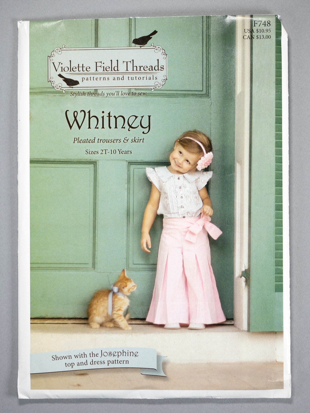 F748 | Child Szs 2T to 10 | Violette Field Threads WHITNEY Sewing ...