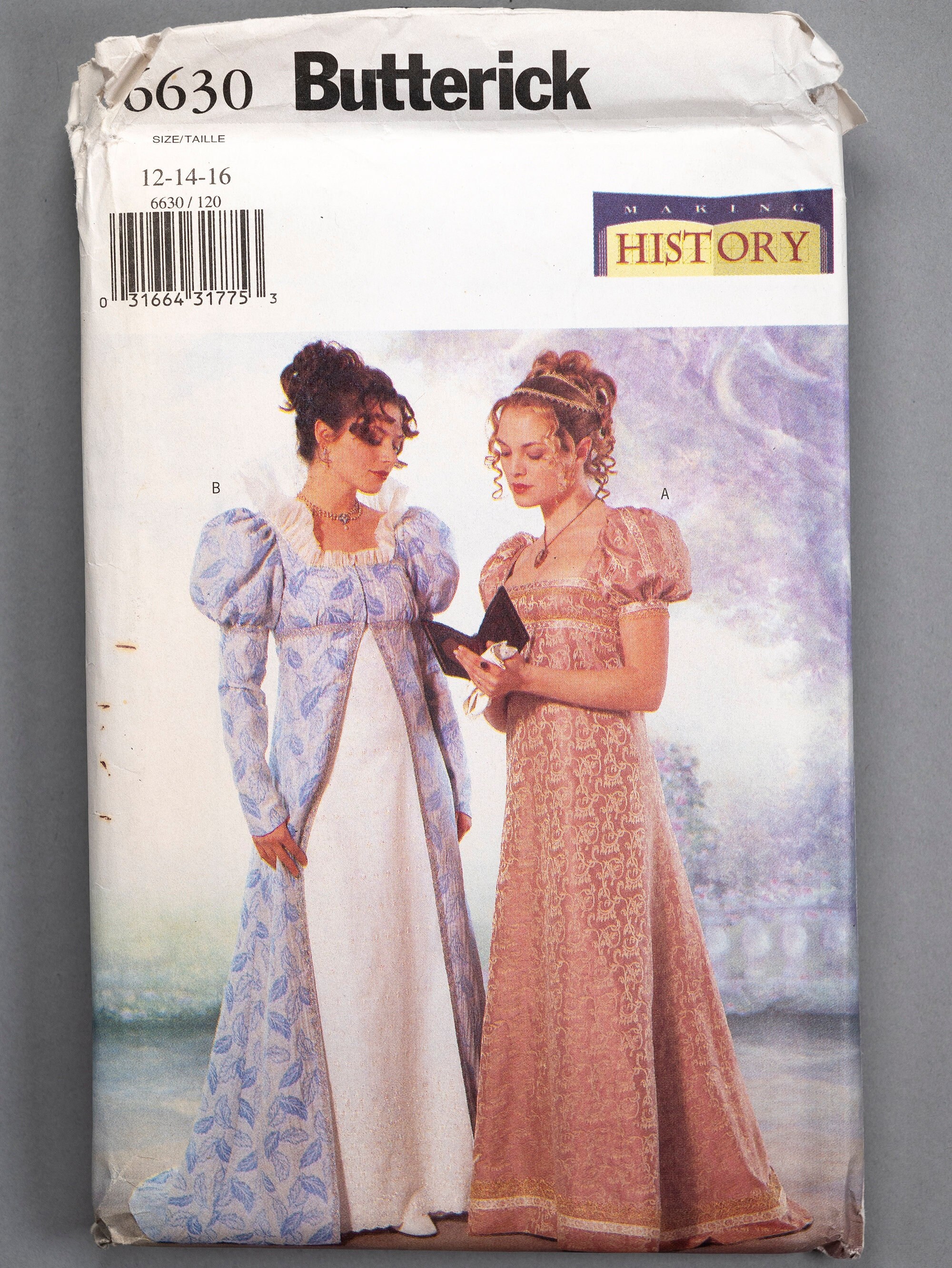 Sewing Sewing & Needlecraft Butterick Making HIstory Pattern 6630 Jane ...