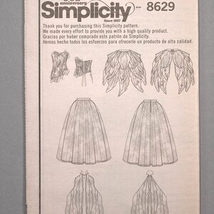 S8629 | Szs 14-22 | Simplicity 8629 Fantasy Fairy Ice Queen Costume ...