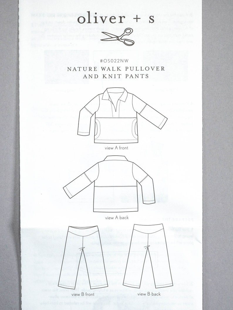 Oliver + S Nature Walk Pullover & Knit Pants | Child 5-12 | Sewing ...