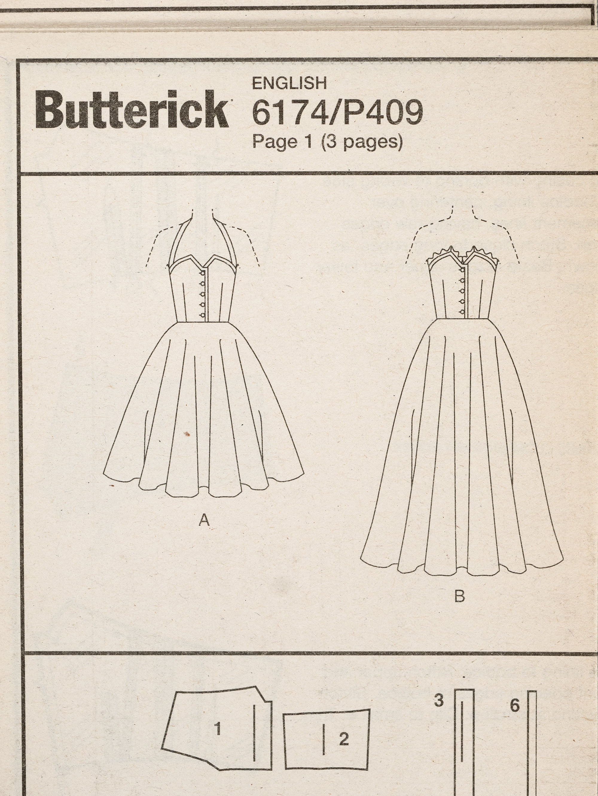 B6174 | 8-10-12 | Butterick 6174 Retro '52 Women's Sewing Pattern 1950s ...
