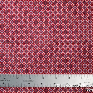 100% Silk Twill Fabric for Neckties — Brown or Garnet Red Diamonds ...