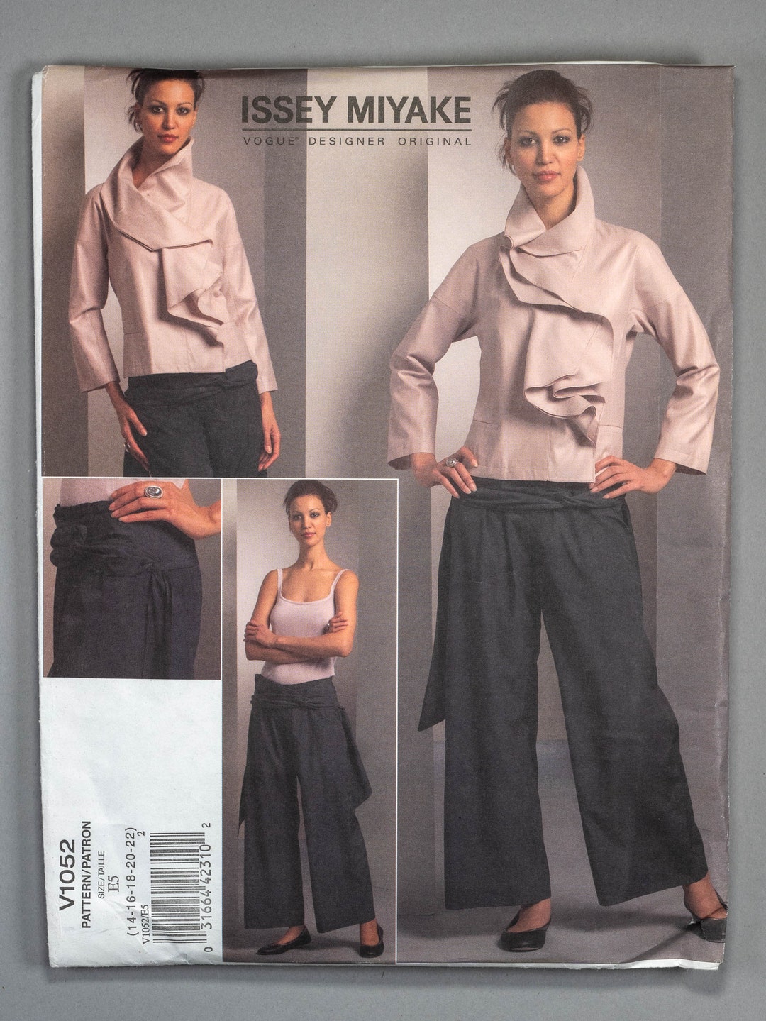 V1052 | Szs 14-22 | Issey Miyake Vogue Designer Original 1052 Jacket W ...