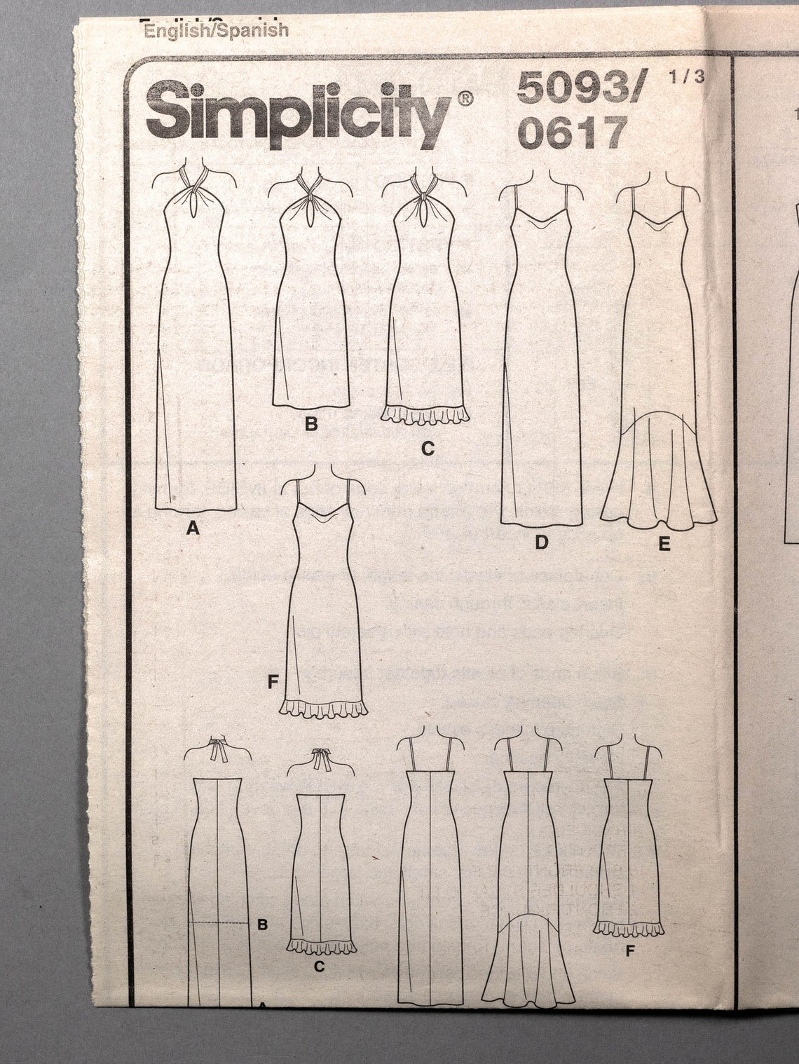 S5093 Szs 12-18 Simplicity 5093 Evening Gown Formal Dress - Etsy