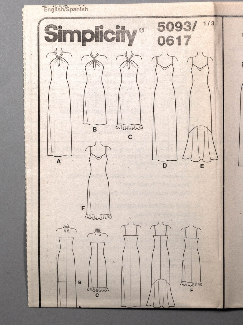 S5093 Szs 12-18 Simplicity 5093 Evening Gown Formal Dress - Etsy