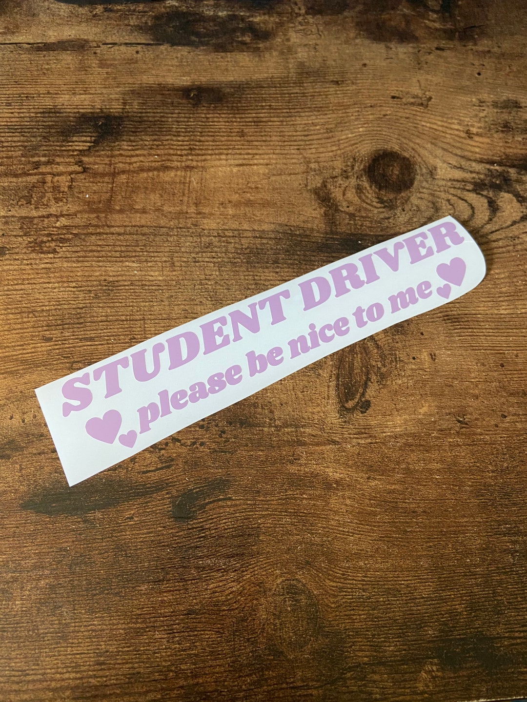 Student Driver Please Be Nice to Me Vinyl Car Decal, Cute Car Decals ...