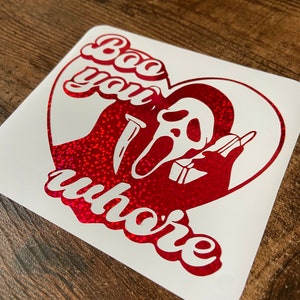 Boo You Whre Ghost Mask Halloween Vinyl Decal - Etsy