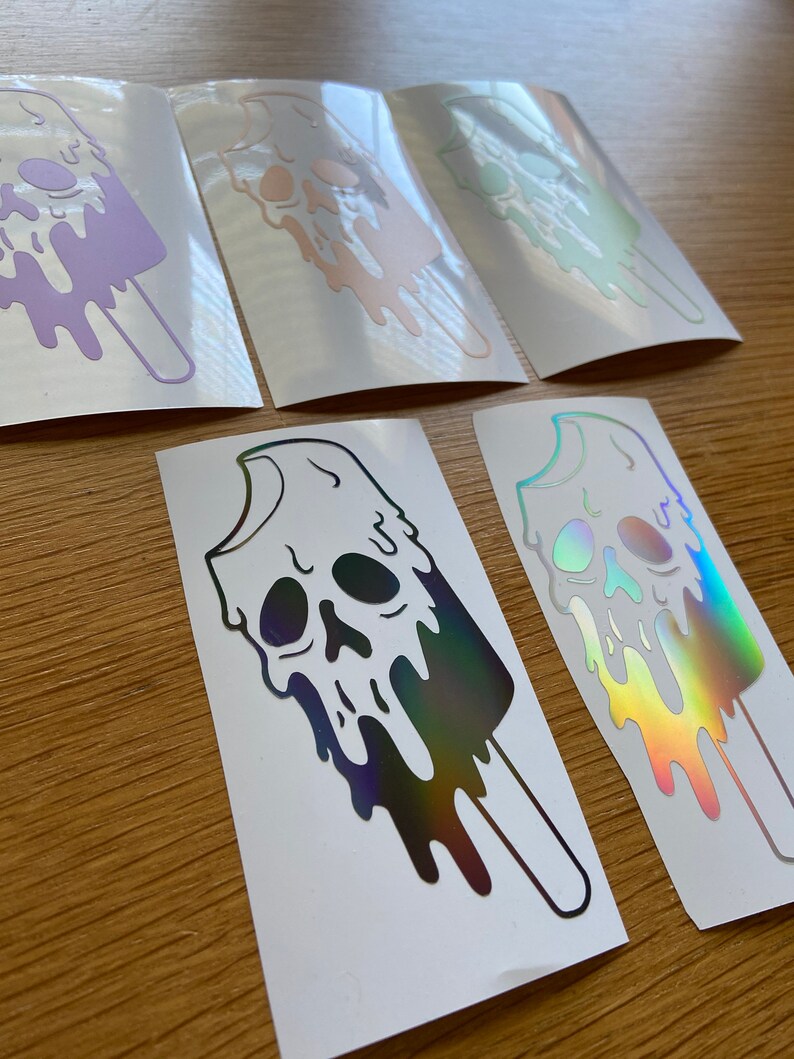 Skull Ice Cream Vinyl Car Decal - Etsy