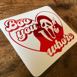 Boo You Whre Ghost Mask Halloween Vinyl Decal - Etsy