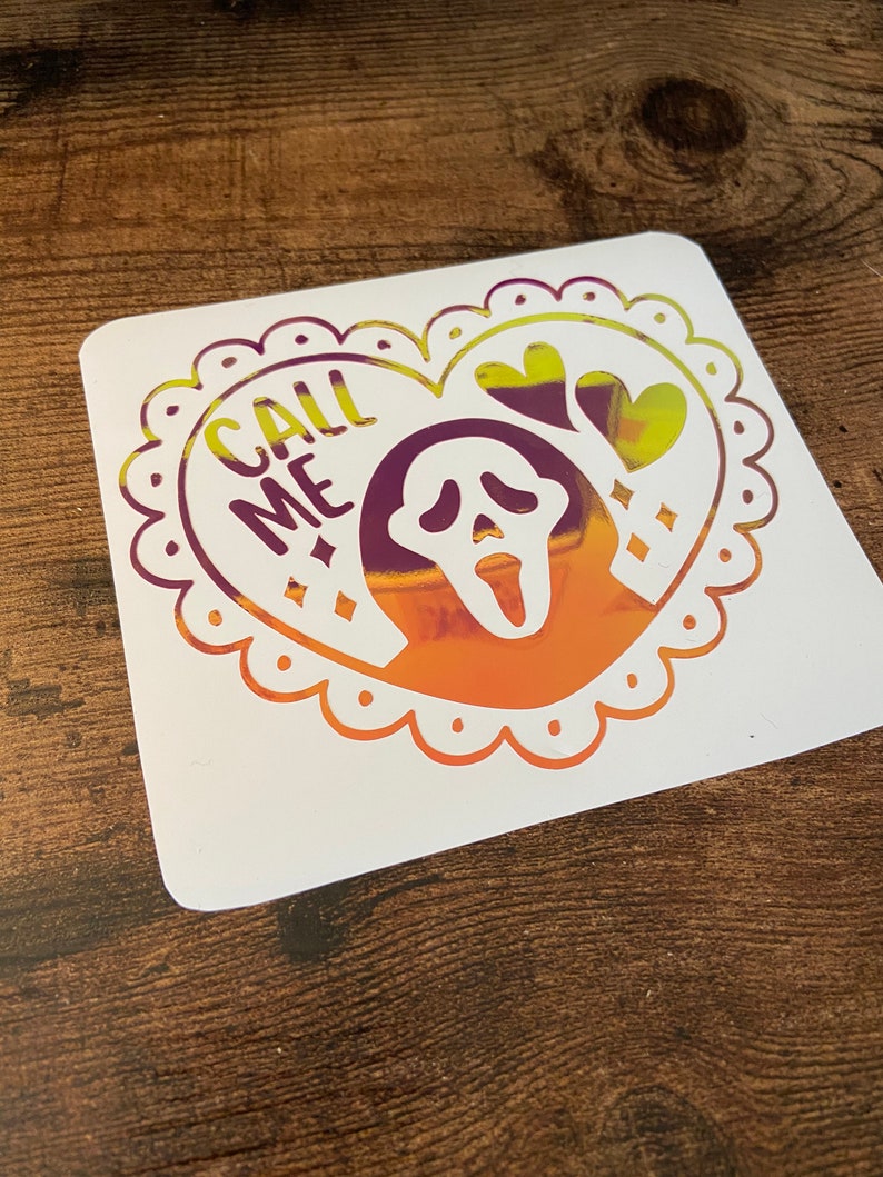 Call Me Ghost Mask Halloween Vinyl Decal Jdm Decal Witchy - Etsy