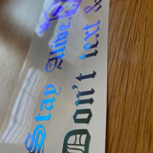 Stay Alive Dont Text and Drive Car Sticker, Car Sticker, Jdm Sticker ...