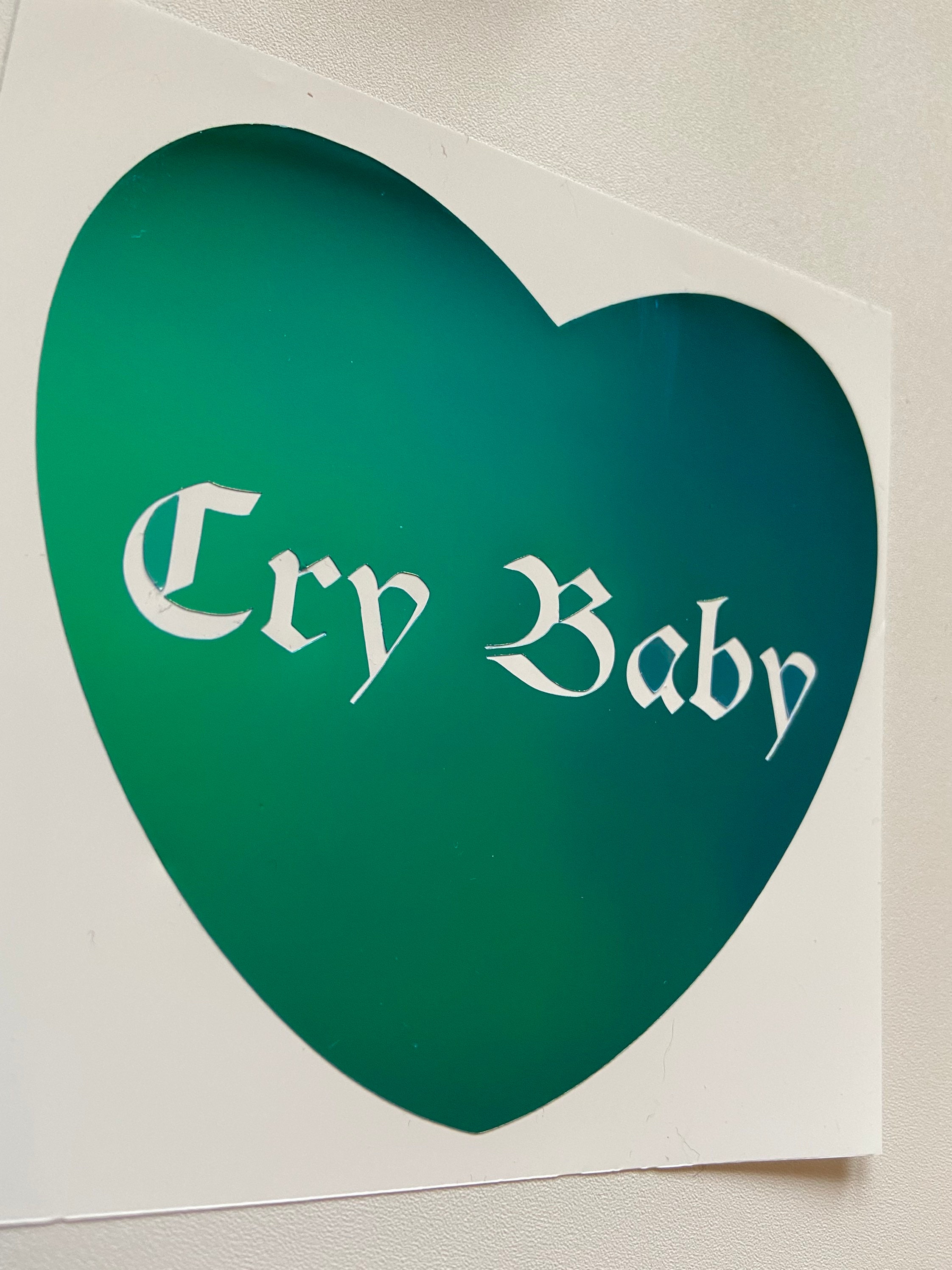 Cry Baby Holographic Vinyl Sticker Car Decal Cry Baby | Etsy