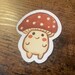 Cottagecore Mushroom Cutie Sticker - Etsy