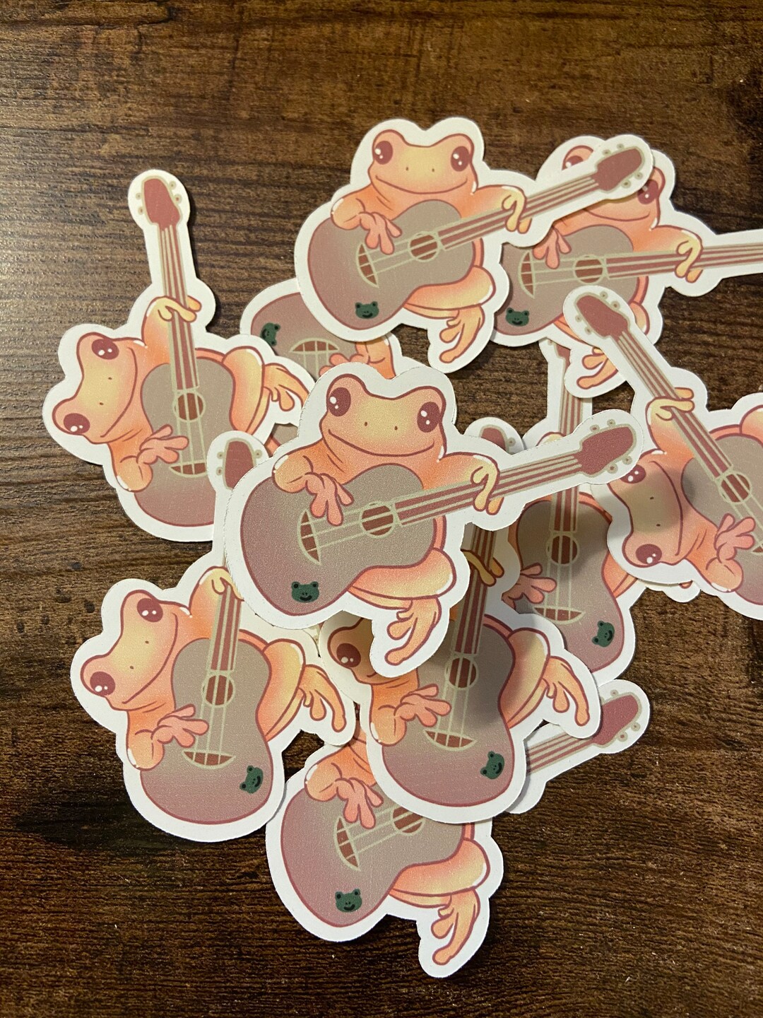 Cottagecore Guitar Frog Sticker, Fairycore Stickers - Etsy