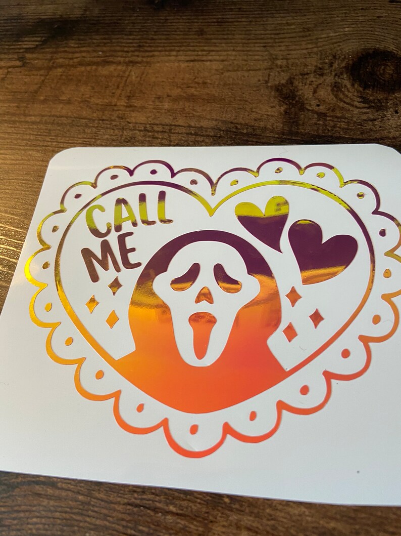 Call Me Ghost Mask Halloween Vinyl Decal Jdm Decal Witchy - Etsy