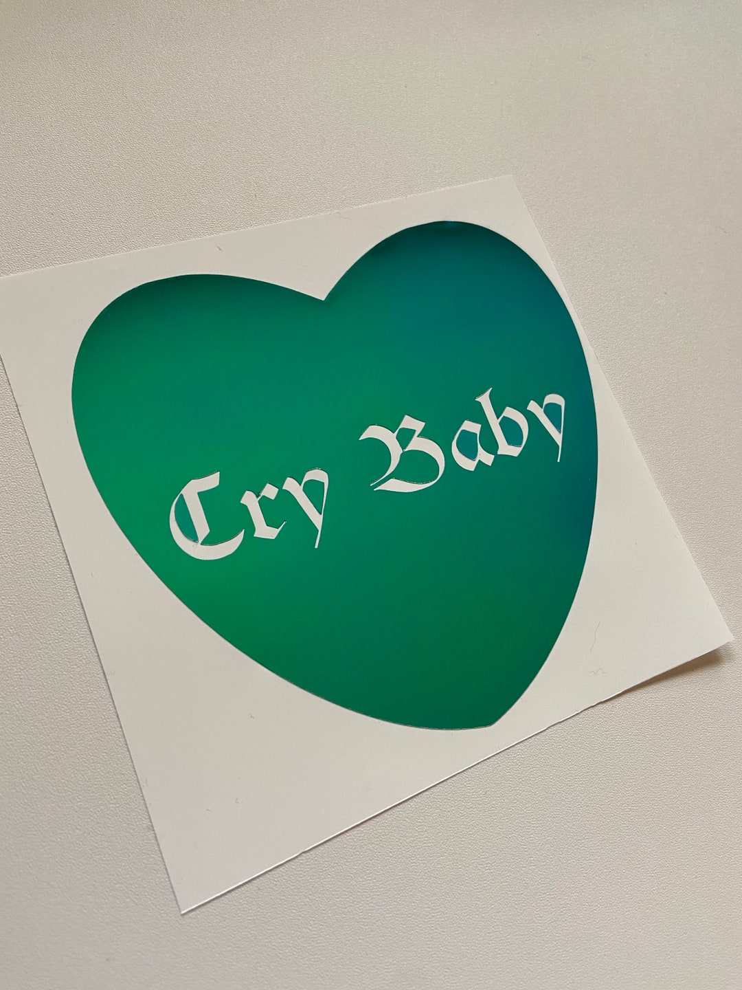 Cry Baby Holographic Vinyl Sticker Car Decal Cry Baby - Etsy